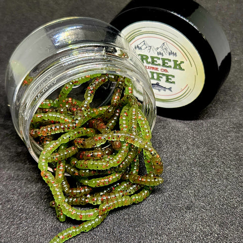 Jar of 0.5" Inch Micro Maggot Fly Larvae "The Apple Maggot" – Creek ...