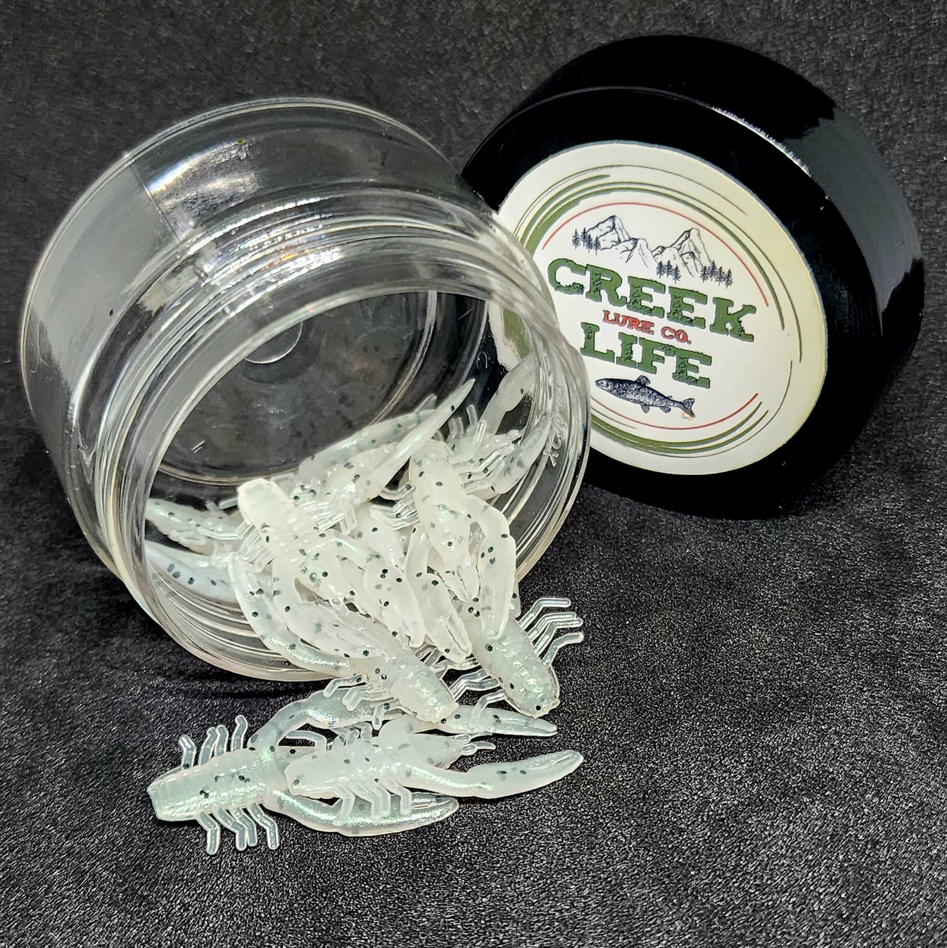 Jar of 1" Inch Micro Crayfish "The Creek Crawler" – Creek Life Lure Co.