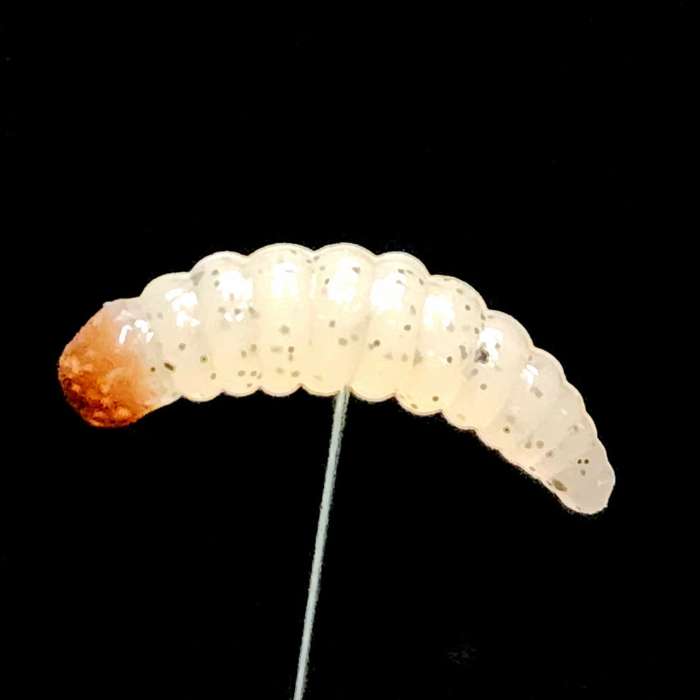 1" Realistic Waxworm "The Tater Bug" 8 Per Pack – Creek Life Lure Co.